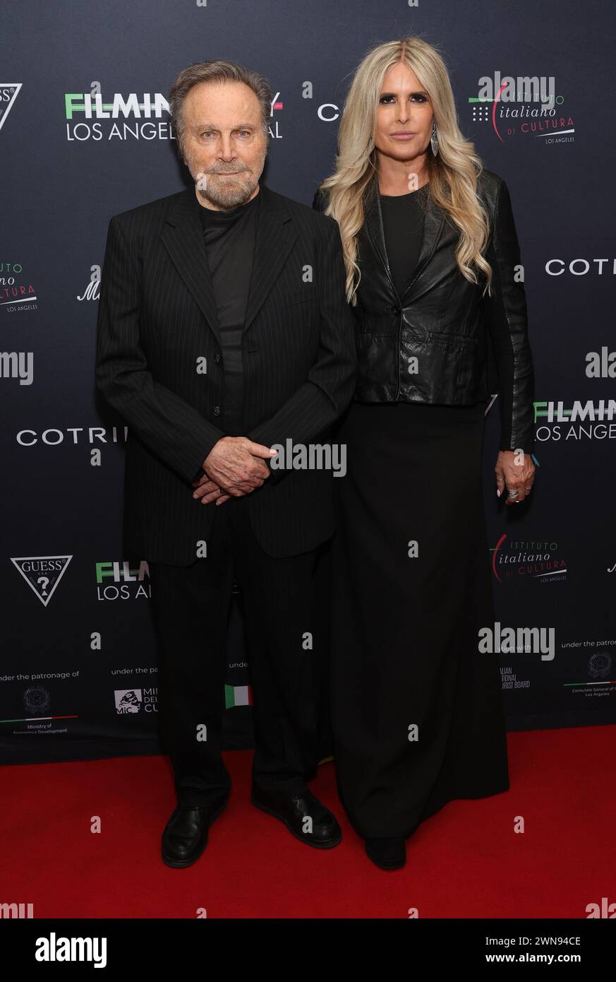 Los Angeles, Ca. 29th Feb, 2024. Franco Nero, Tiziana Rocca at the ...