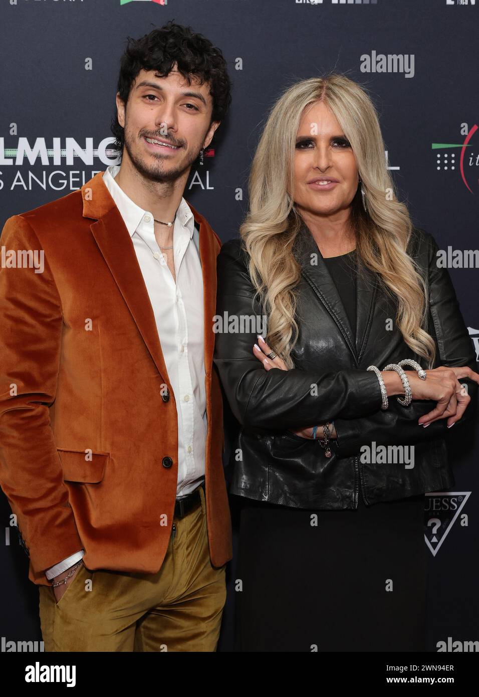 Los Angeles, Ca. 29th Feb, 2024. Rafael Cebrián, Tiziana Rocca at the ...