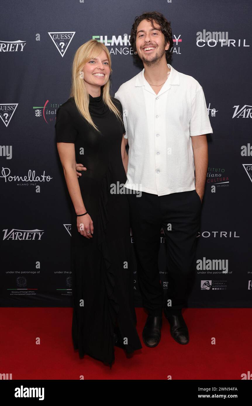 Los Angeles, Ca. 29th Feb, 2024. Emmy Wheeler, Nat Wolff at the Filming ...