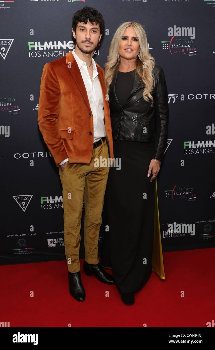 Los Angeles, Ca. 29th Feb, 2024. Rafael Cebrián, Tiziana Rocca at the ...