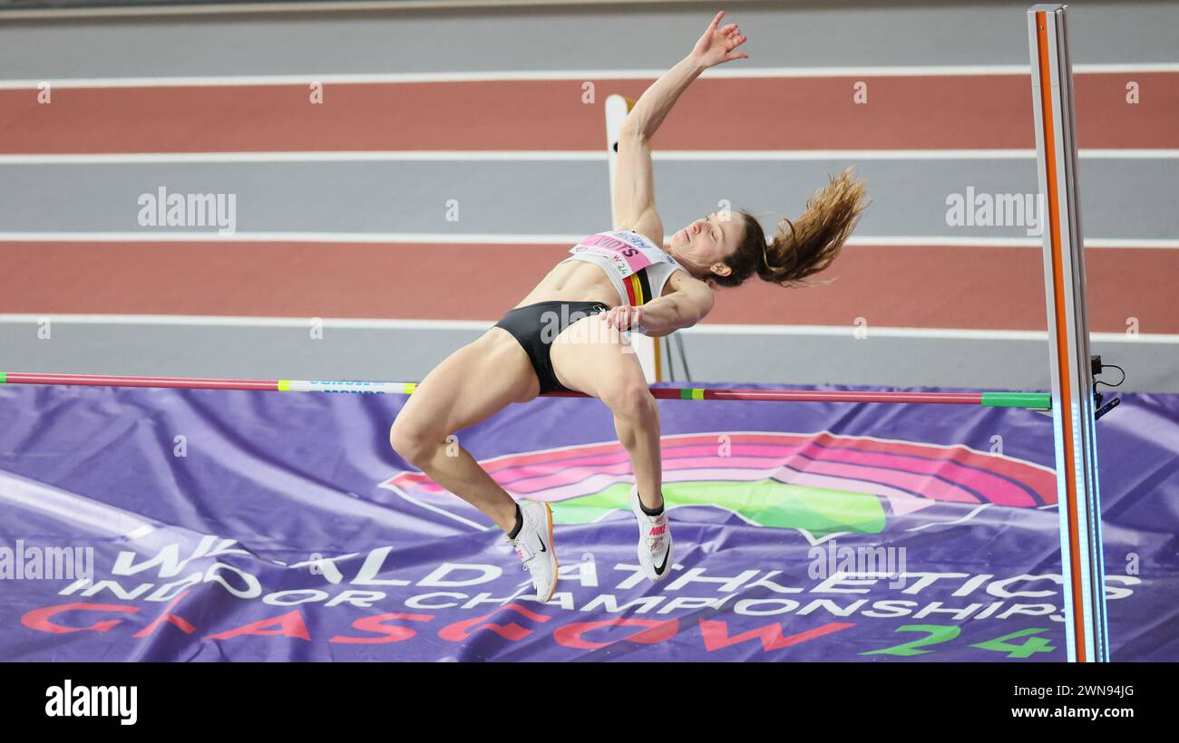 Glasgow, UK. 01st Mar, 2024. Belgian Noor Vidts pictured in action ...