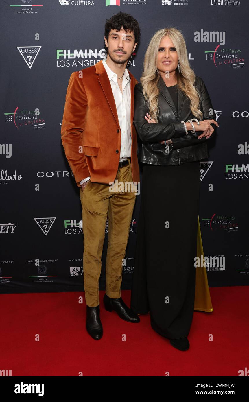 Los Angeles, Ca. 29th Feb, 2024. Rafael Cebrián, Tiziana Rocca at the ...