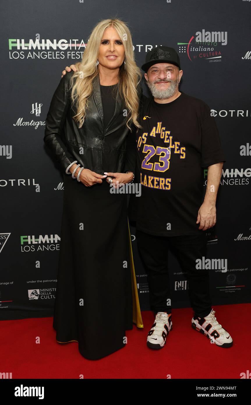 Los Angeles, Ca. 29th Feb, 2024. Tiziana Rocca, Marco Manetti at the ...