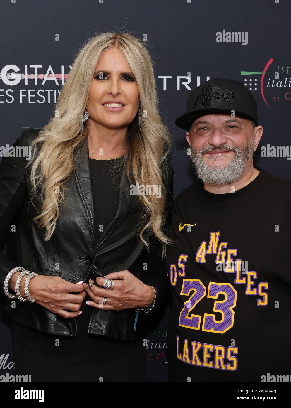 Los Angeles, Ca. 29th Feb, 2024. Tiziana Rocca, Marco Manetti at the ...