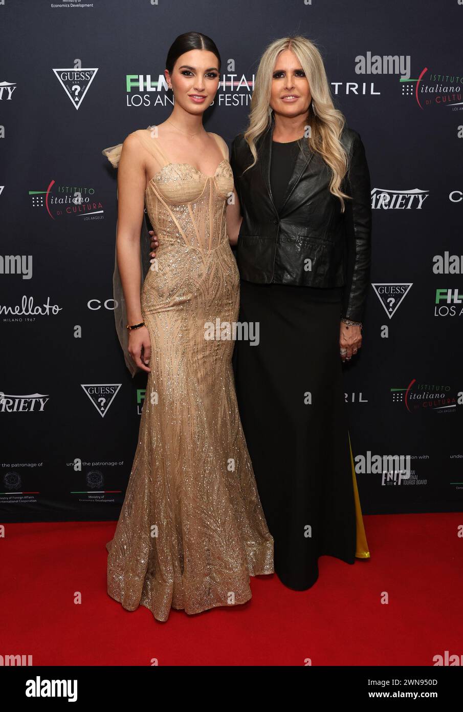 Los Angeles, Ca. 29th Feb, 2024. Francesca Bergesio, Tiziana Rocca at ...