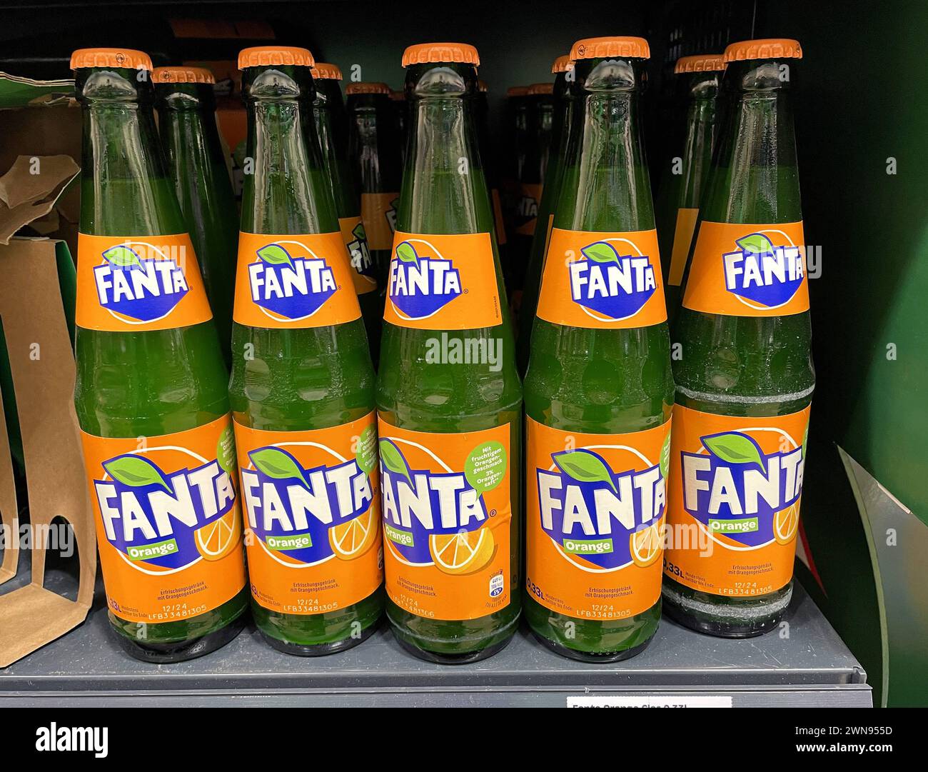 Bayern, Deutschland 01. März 2024: Hier der Blick im Supermarkt ...