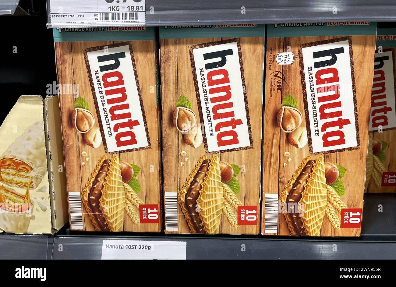 Bayern, Deutschland 01. März 2024: Hier der Blick im Supermarkt ...