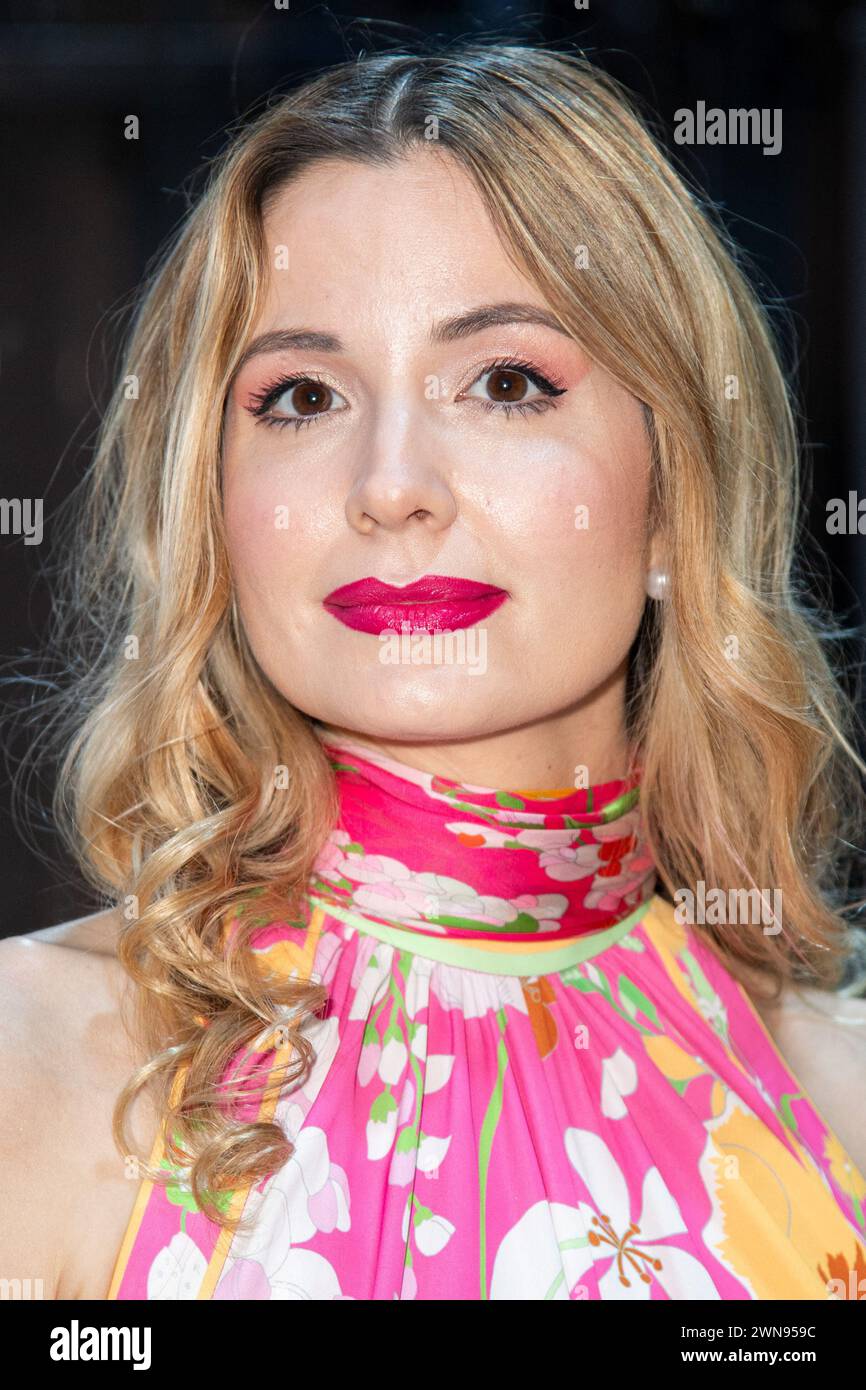 Paris, France. 29th Feb, 2024. Sandra Ackerl attending the Leonard ...