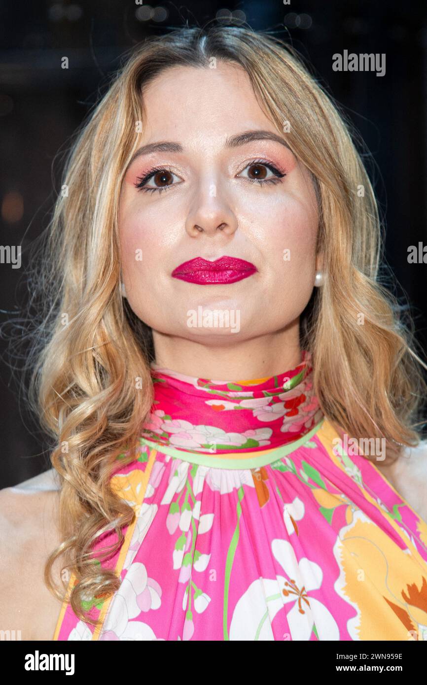 Paris, France. 29th Feb, 2024. Sandra Ackerl attending the Leonard ...