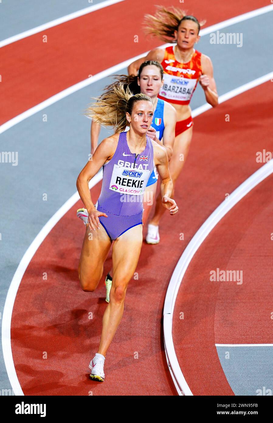Great Britain's Jemma Reekie (front) in action as she competes in Heat ...
