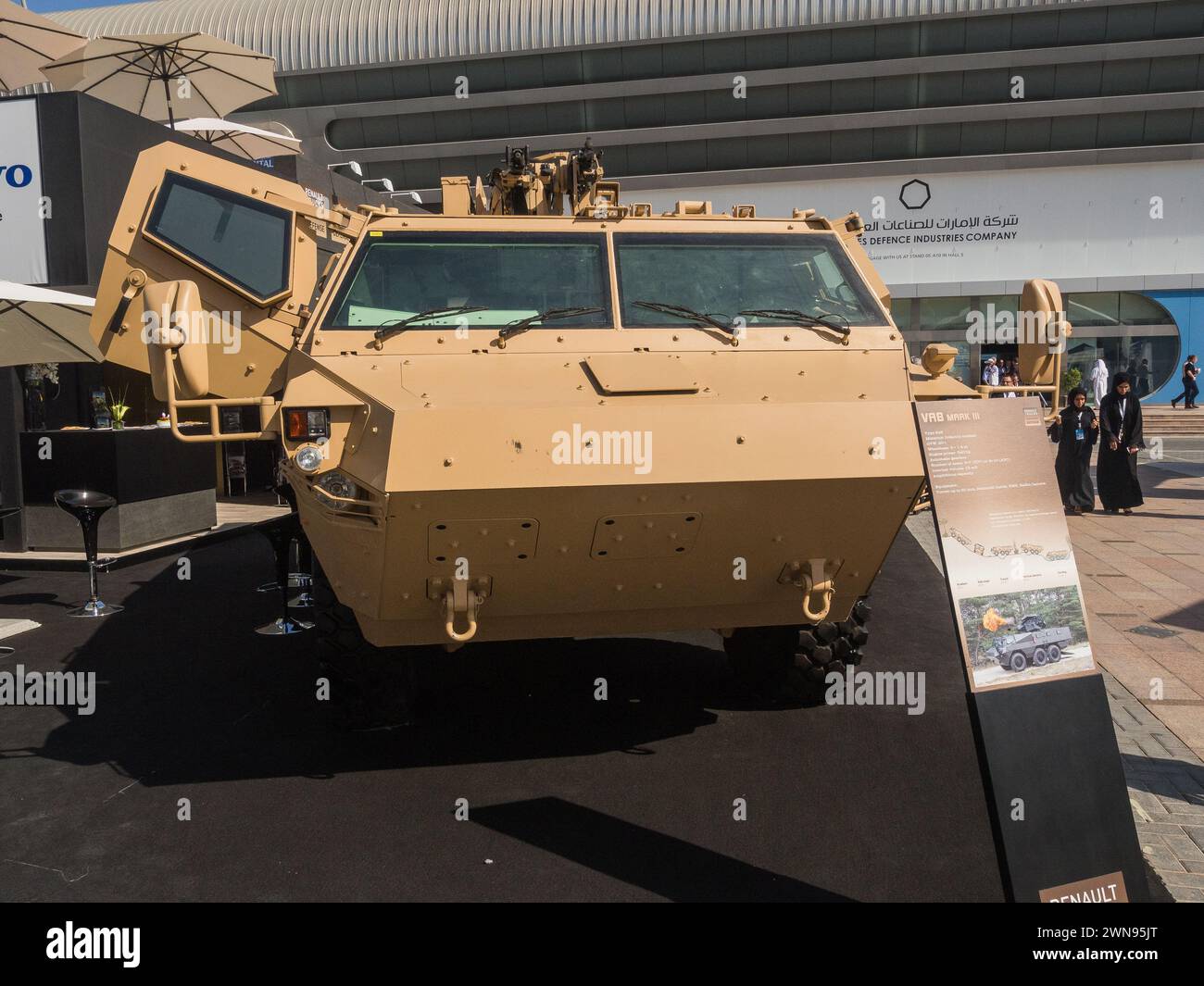 Abu Dhabi, UAE - Feb.25.2015: Arquus Defense VAB MK3 6x6 medium weight ...
