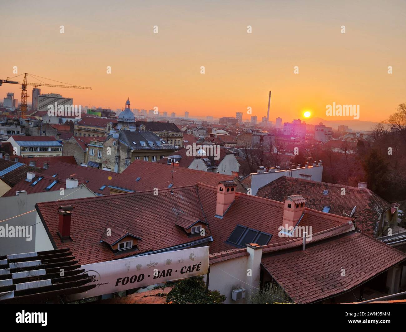 Zagreb sunset hi-res stock photography and images - Alamy
