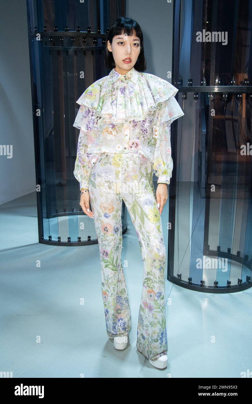 Paris, France. 29th Feb, 2024. Michelle Song attending the Leonard ...