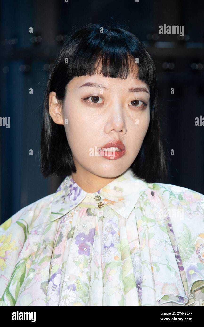 Paris, France. 29th Feb, 2024. Michelle Song attending the Leonard ...