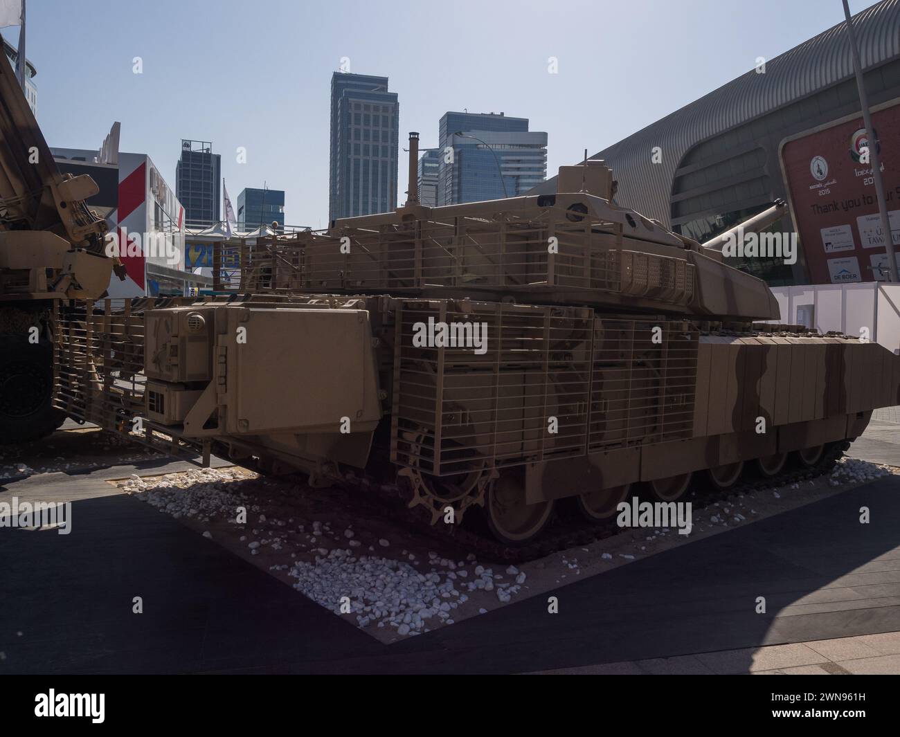 Abu Dhabi, UAE - Feb.25.2015: UAE Armed forces Leclerc MBT (main battle ...