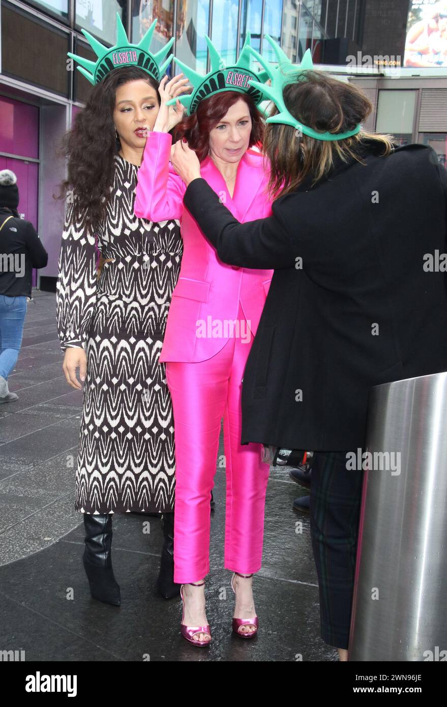 Newark, NY, USA. 28th Feb, 2024. Carra Patterson and Carrie Preston ...