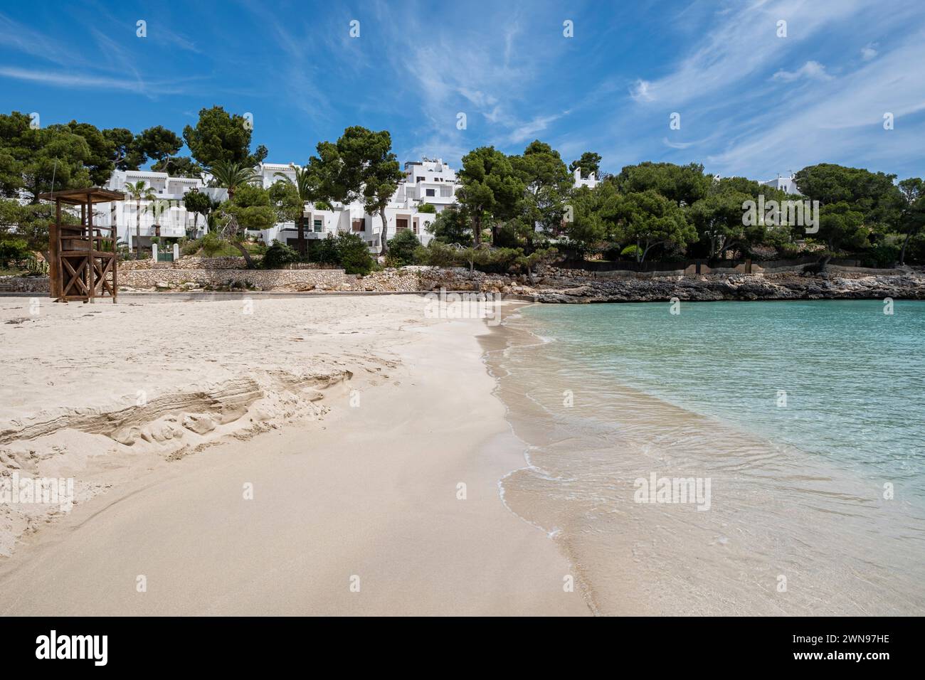 Cala Gran, Cala d Or, Santanyi, Mallorca, Balearic Islands, Spain Stock ...