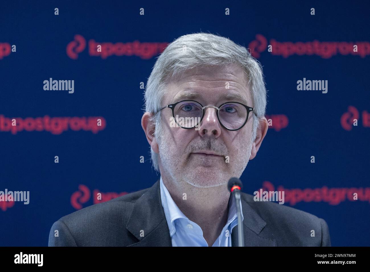 Brussels, Belgium. 01st Mar, 2024. Bpost CFO Philippe Dartienne ...