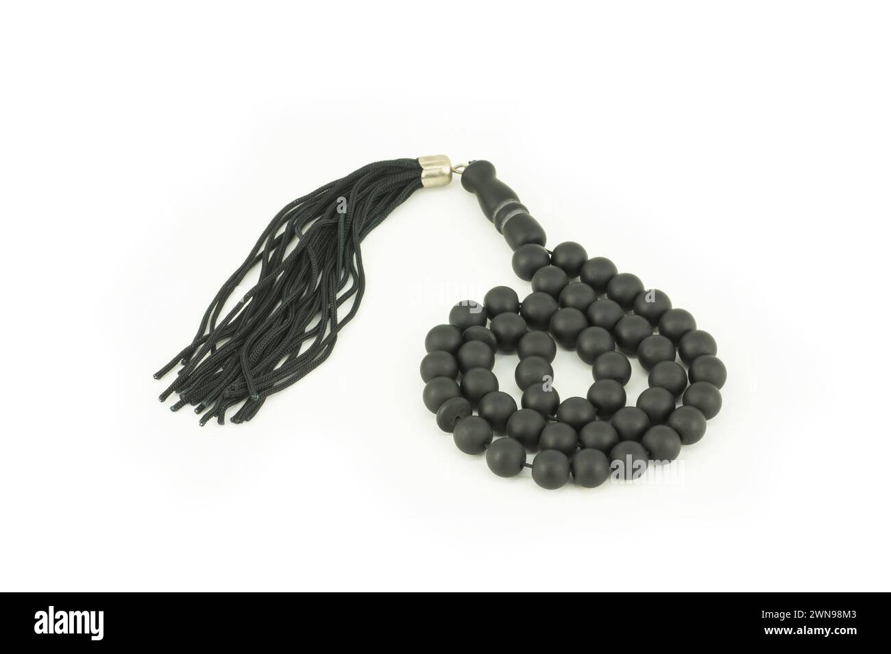 Muslim prayer rosary isolated on white background, symbol of islam ...