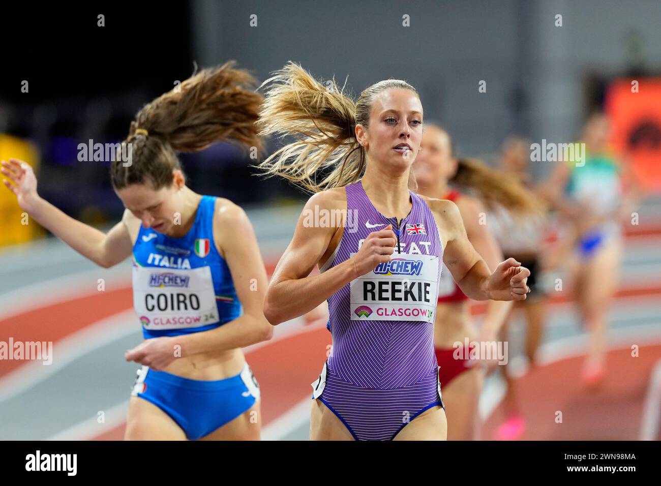 Jemma Reekie, of Great Britain, wins her women's 800 meters heat during ...