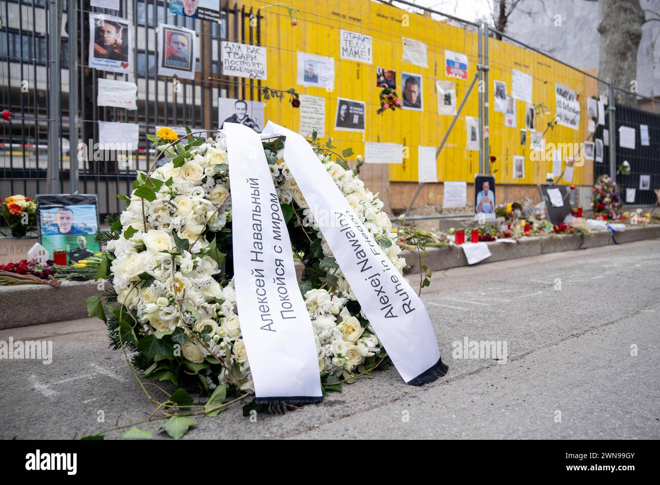 Wien, Österreich. 1. März 2024. Kranzniederlegung anlässlich des ...
