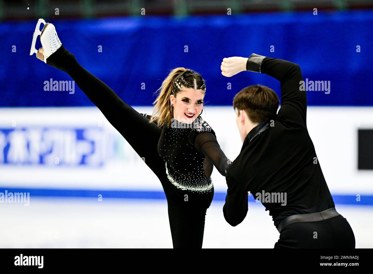 Elliana PEAL & Ethan PEAL (USA), during Junior Ice Dance Rhythm Dance ...