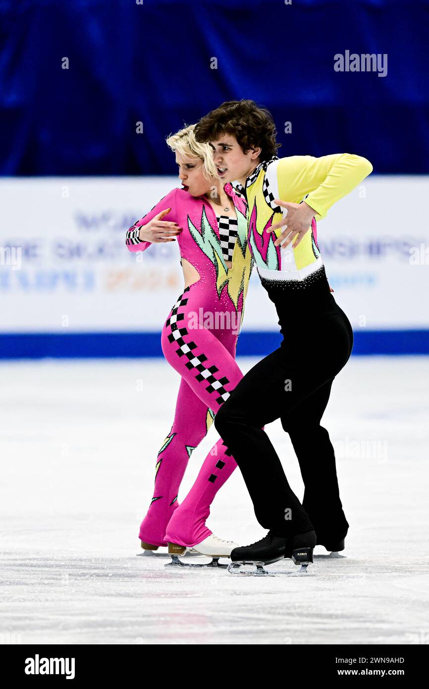 Elizabeth TKACHENKO & Alexei KILIAKOV (ISR), during Junior Ice Dance ...