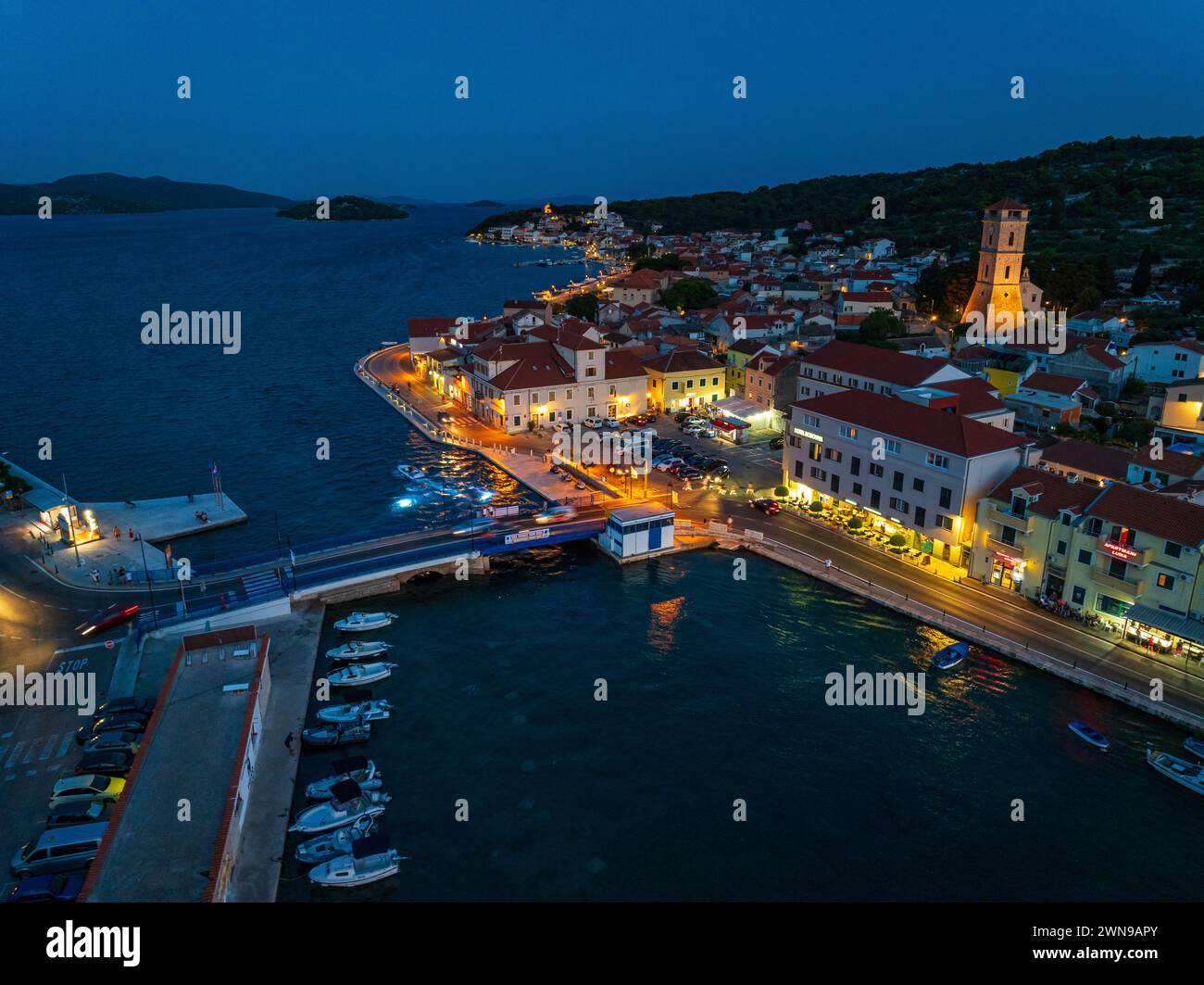 Tisno, Murter island Stock Photo - Alamy
