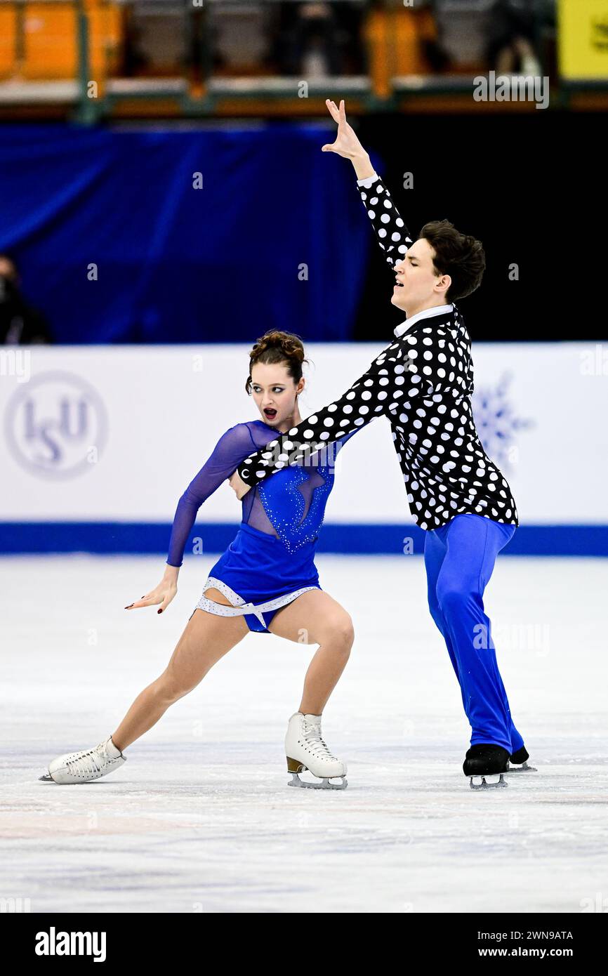 Darya GRIMM & Michail SAVITSKIY (GER), during Junior Ice Dance Rhythm ...