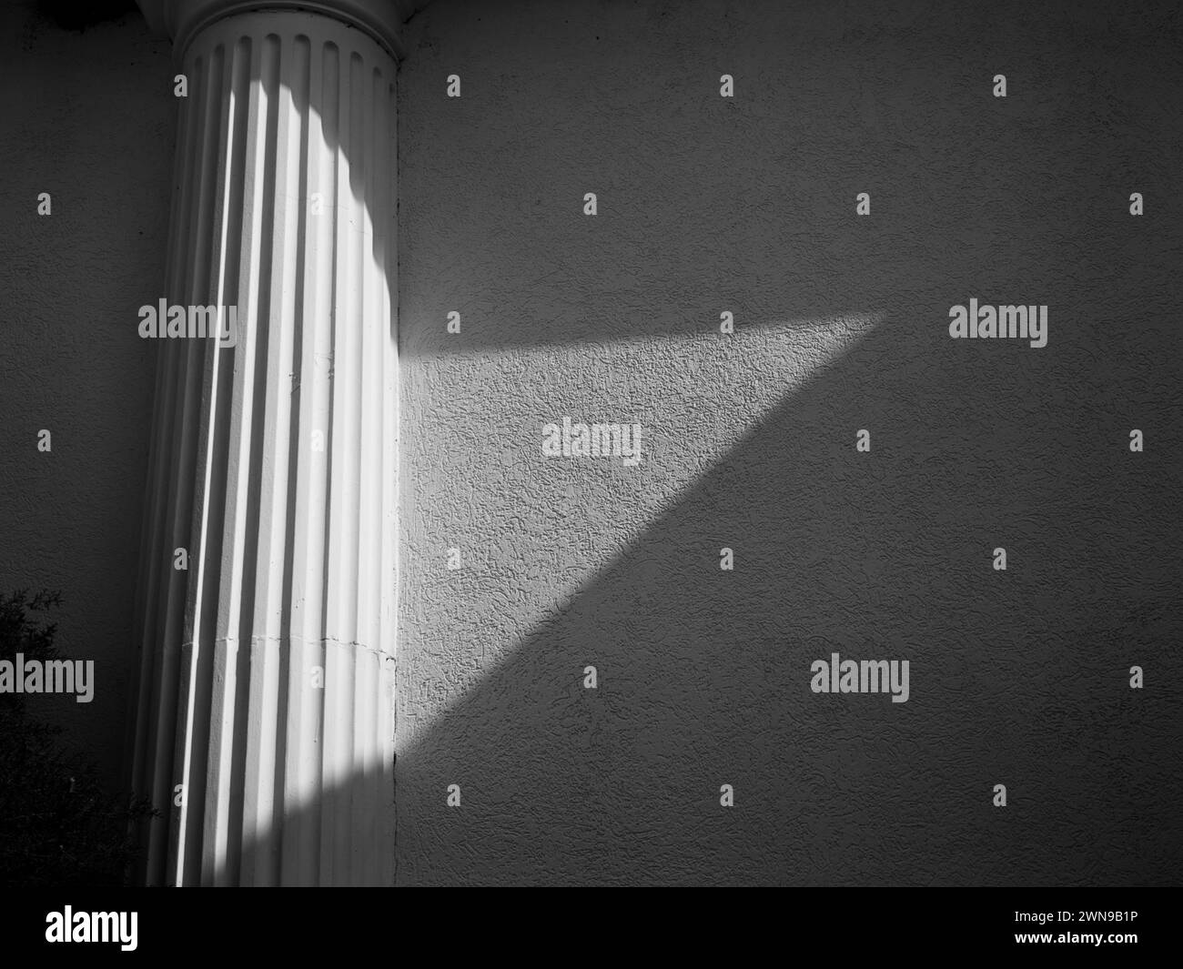 Sunlit Sonata. The melodic column. Abstract harp instrument on the wall ...