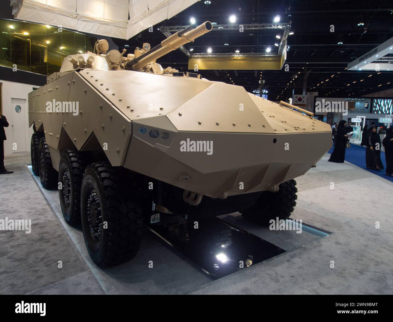 Abu Dhabi, UAE - Feb.25.2015: EDT (Emirates Defence Technology) Enigma ...