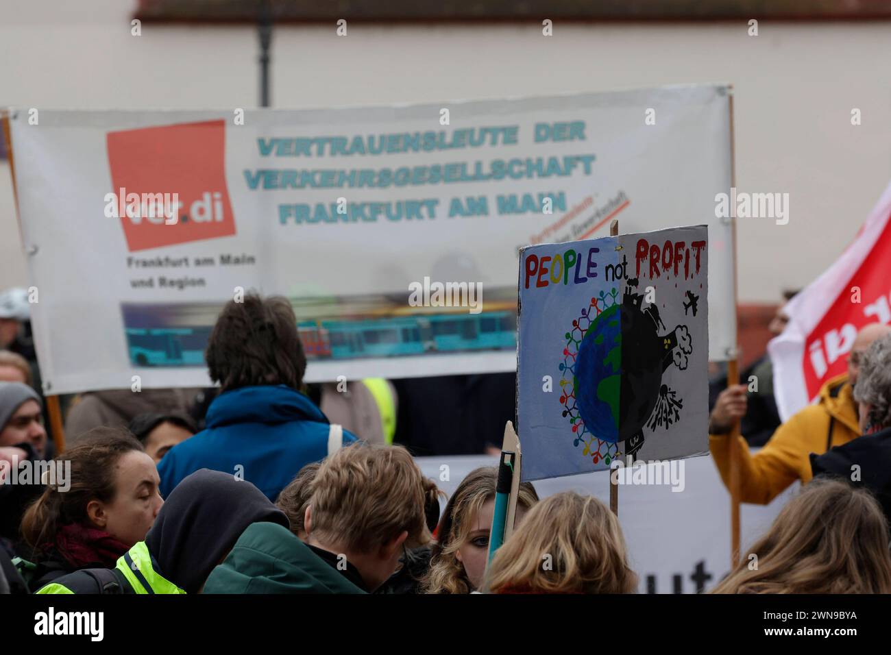 01.03.2024 Bundesweiter gemeinsamer Streiktag mit FRIDAYS FOR FUTURE nach Aufruf von der ...