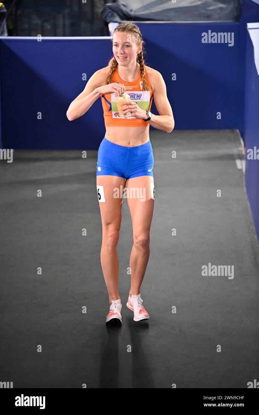 Glasgow Scotland :1–3-2024: Femke BOL of NED following the 400M Heat 4 ...