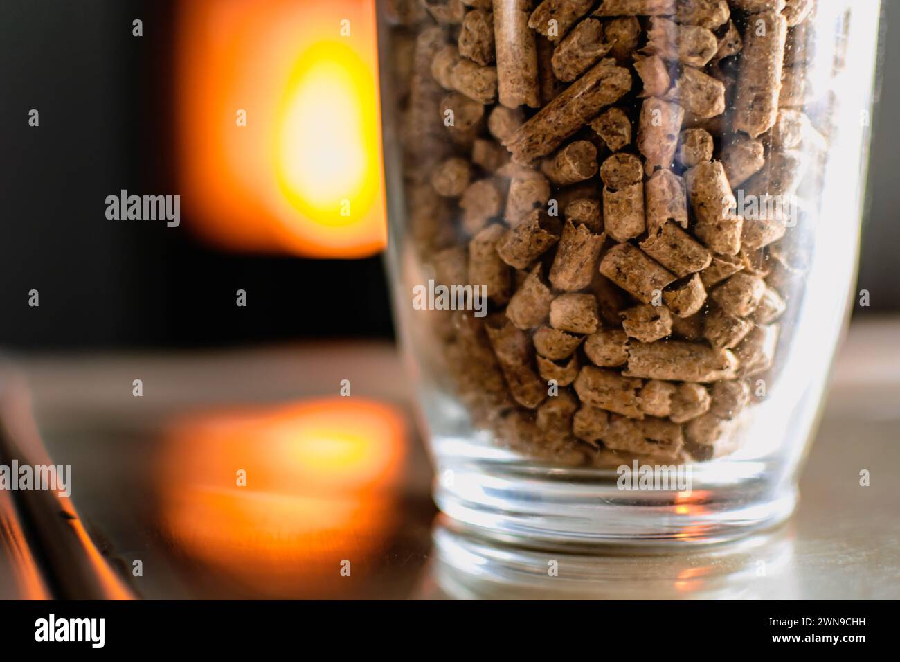 Compressed wood pellet biofuel home hi-res stock photography and images ...