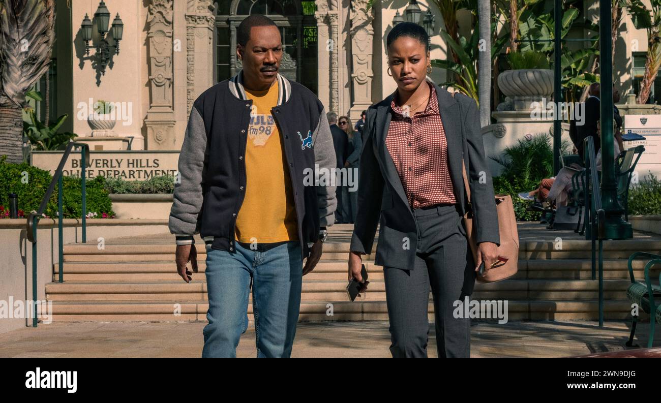 Beverly Hills Cop Axel F Eddie Murphy & Taylour Paige Stock Photo - Alamy