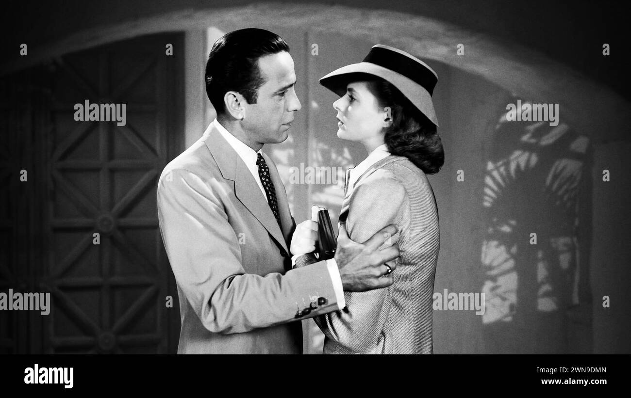 casablanca Humphrey Bogart & Ingrid Bergman Stock Photo - Alamy