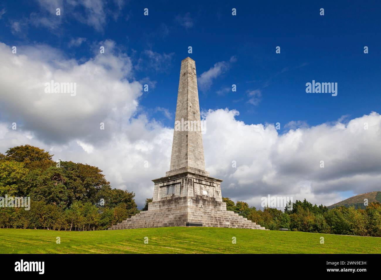 The Ross Monument granite obelisk In Rostrevor, County Down, Northern ...