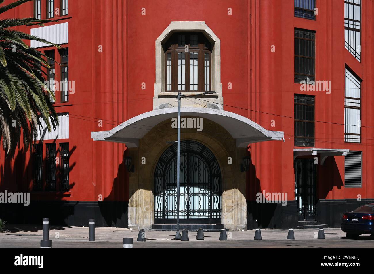 Art Deco building Fronton Mexico, Centro Historico, Mexico City Stock ...