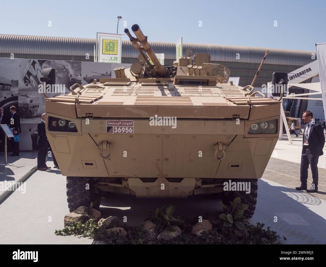 Abu Dhabi, UAE - Feb.25.2015: EDT (Emirates Defence Technology) Enigma ...