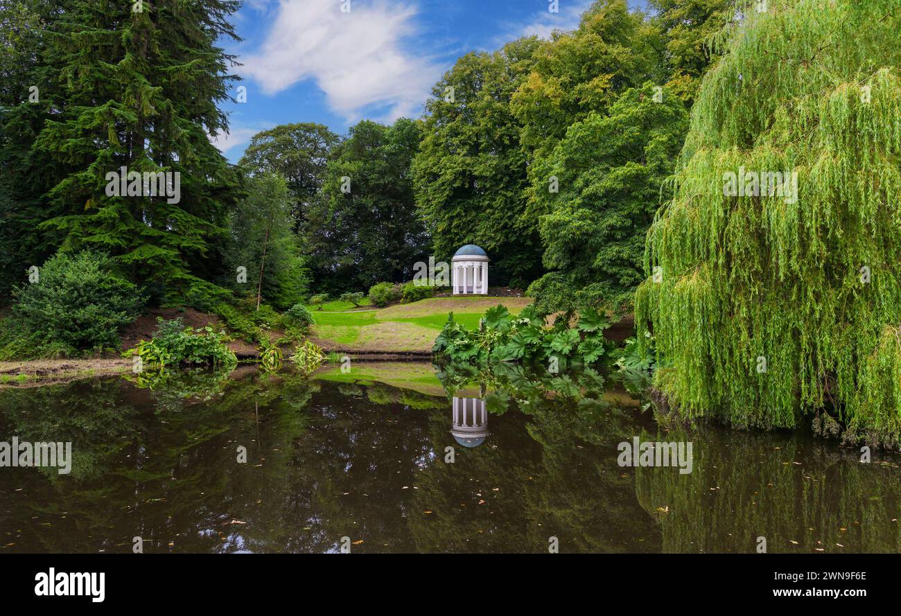Lady Alice's domed neo-classical cast iron garden temple in the grounds ...