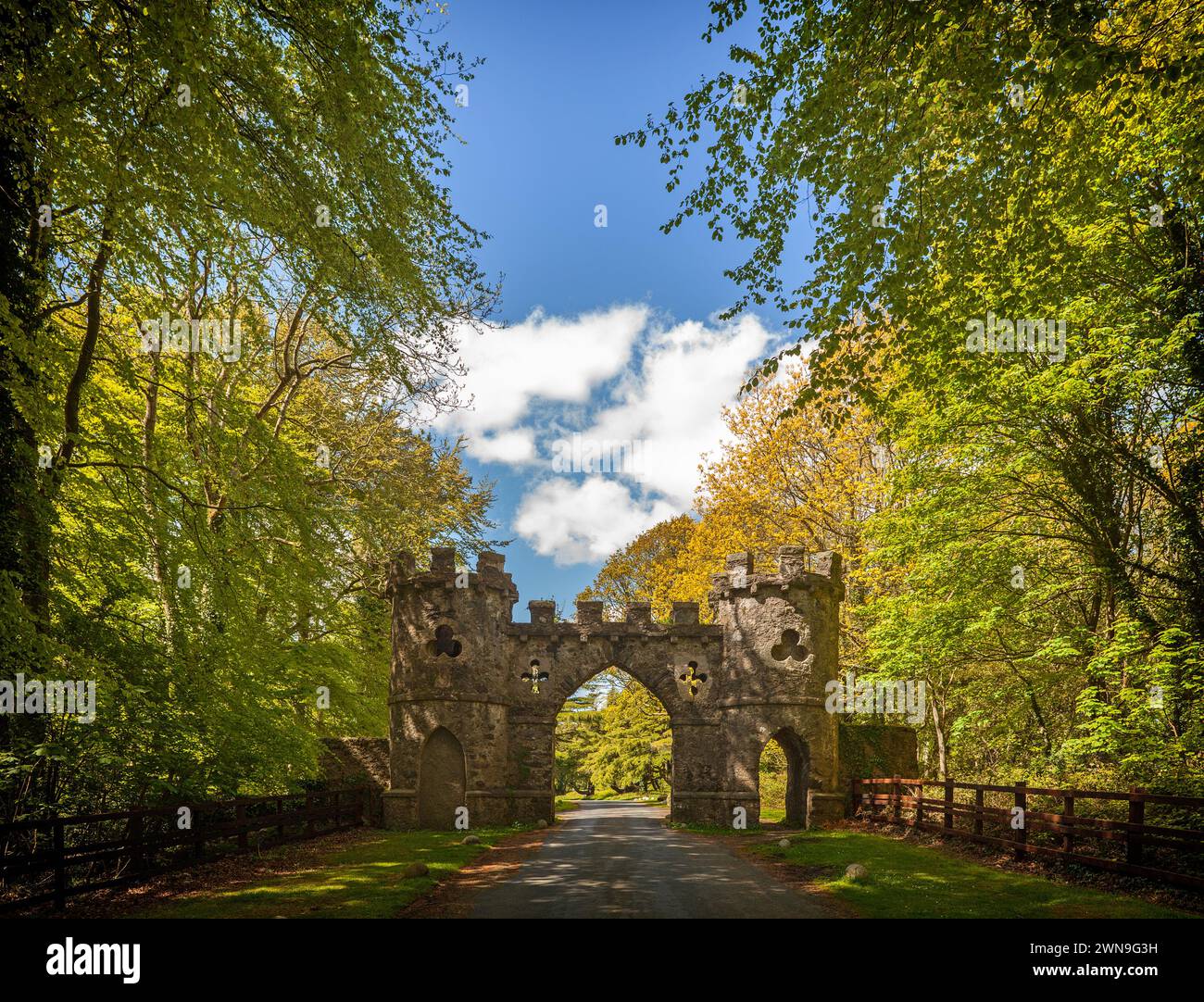 The Barbican Gate in Tollymore Forest Park in County Down, Northern ...