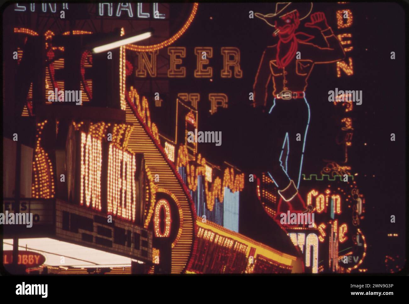 1970s neon lights hi-res stock photography and images - Alamy