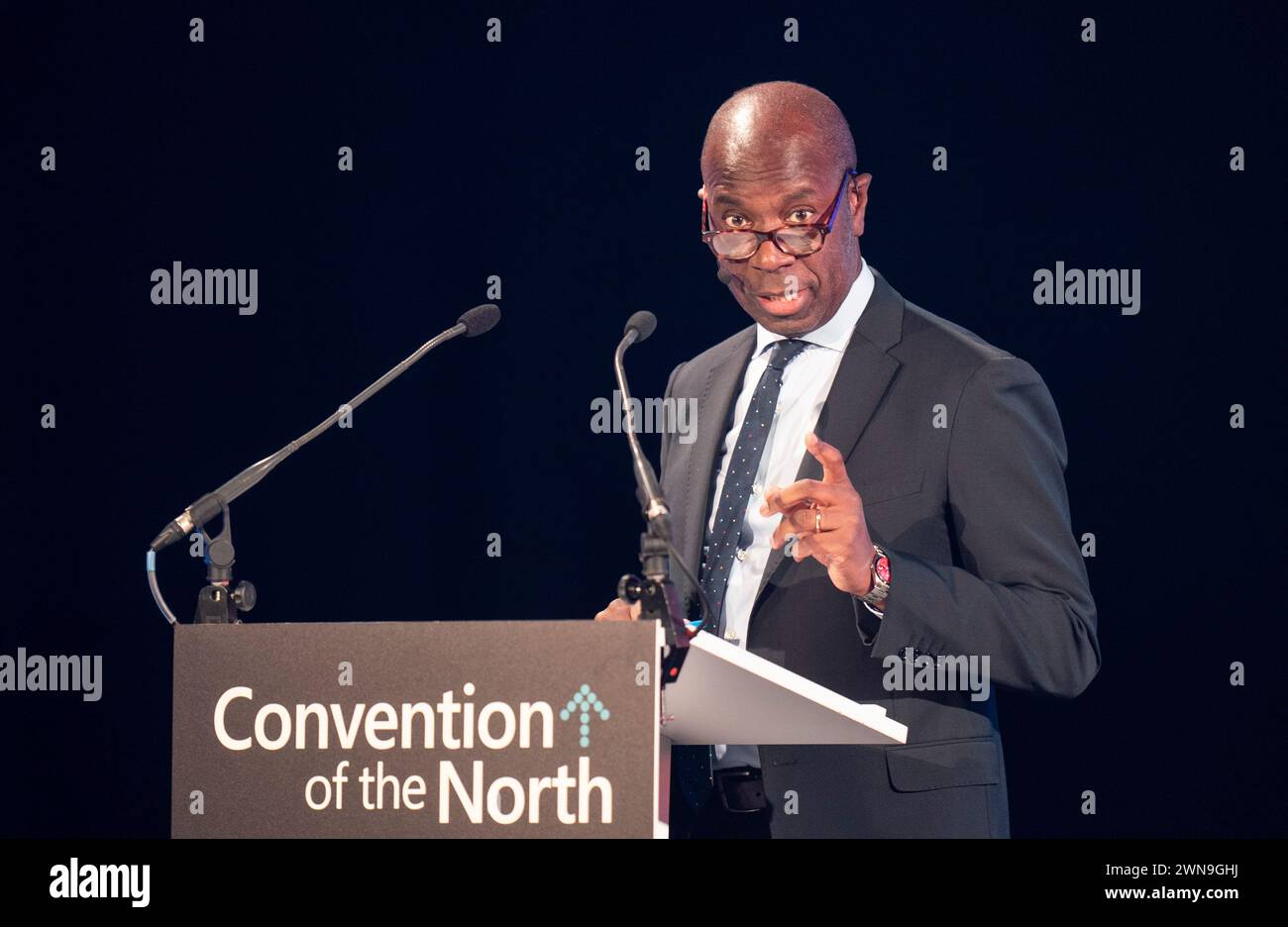 Clive Myrie during the opening of his exhibition Jason Wilsher-Mills ...