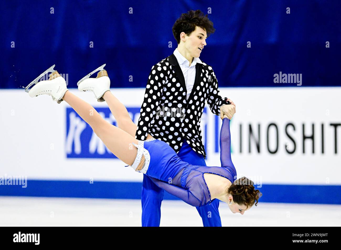 Darya GRIMM & Michail SAVITSKIY (GER), during Junior Ice Dance Rhythm ...