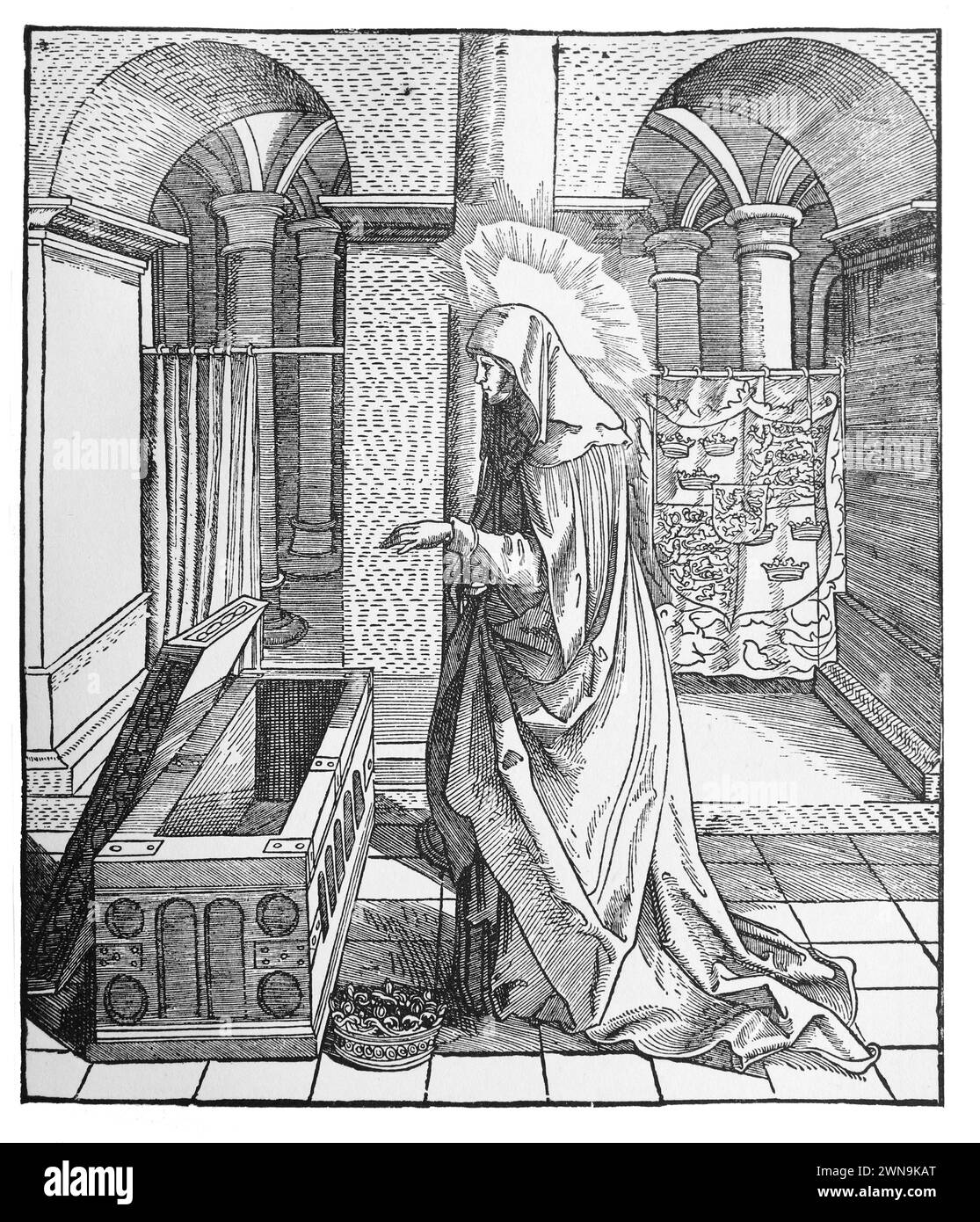 Saint Ethedreda (AKA Æthelthryth) 7th century Queen of the ...