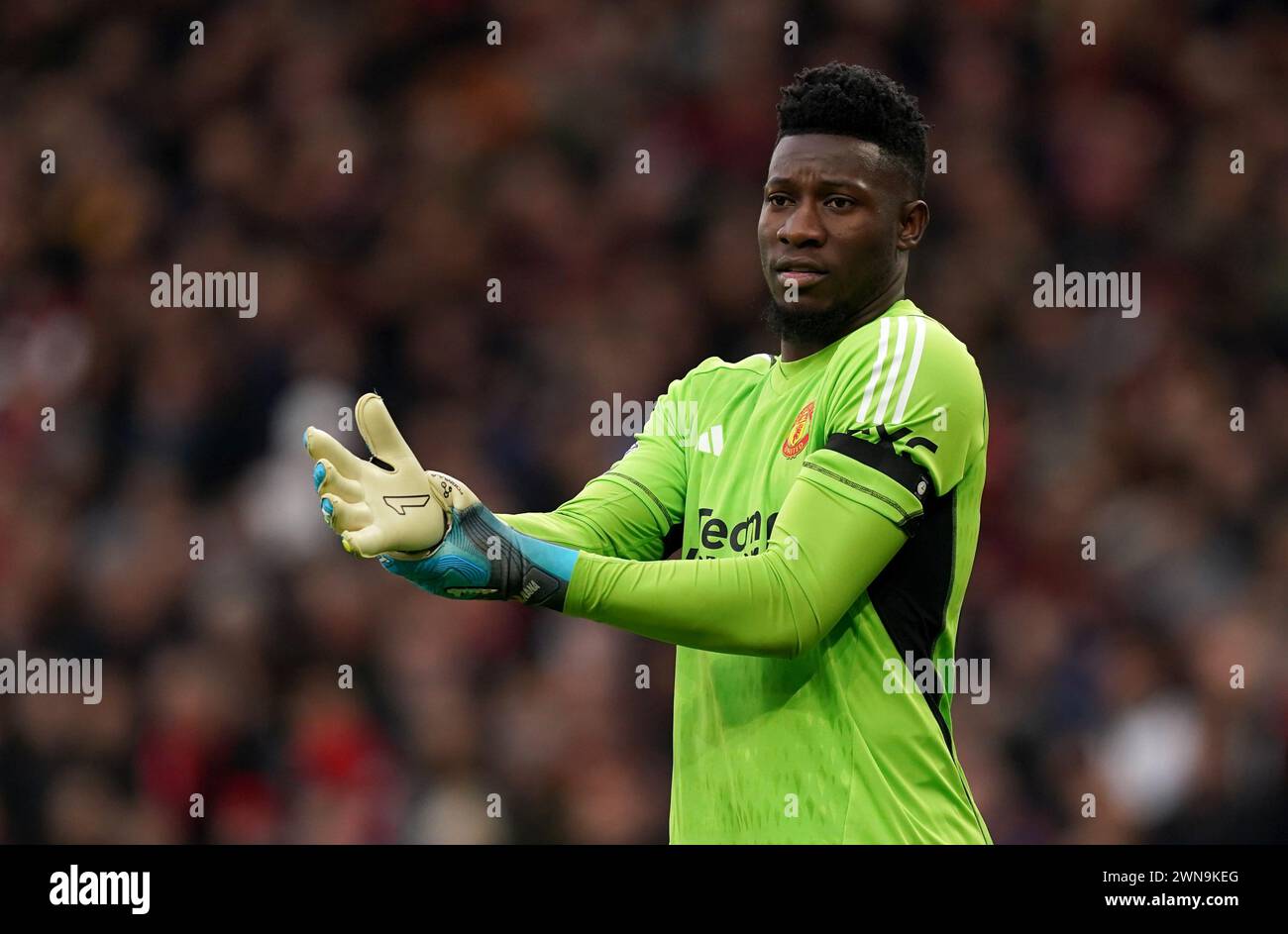 File photo dated 04-02-2024 of Manchester United goalkeeper Andre Onana ...