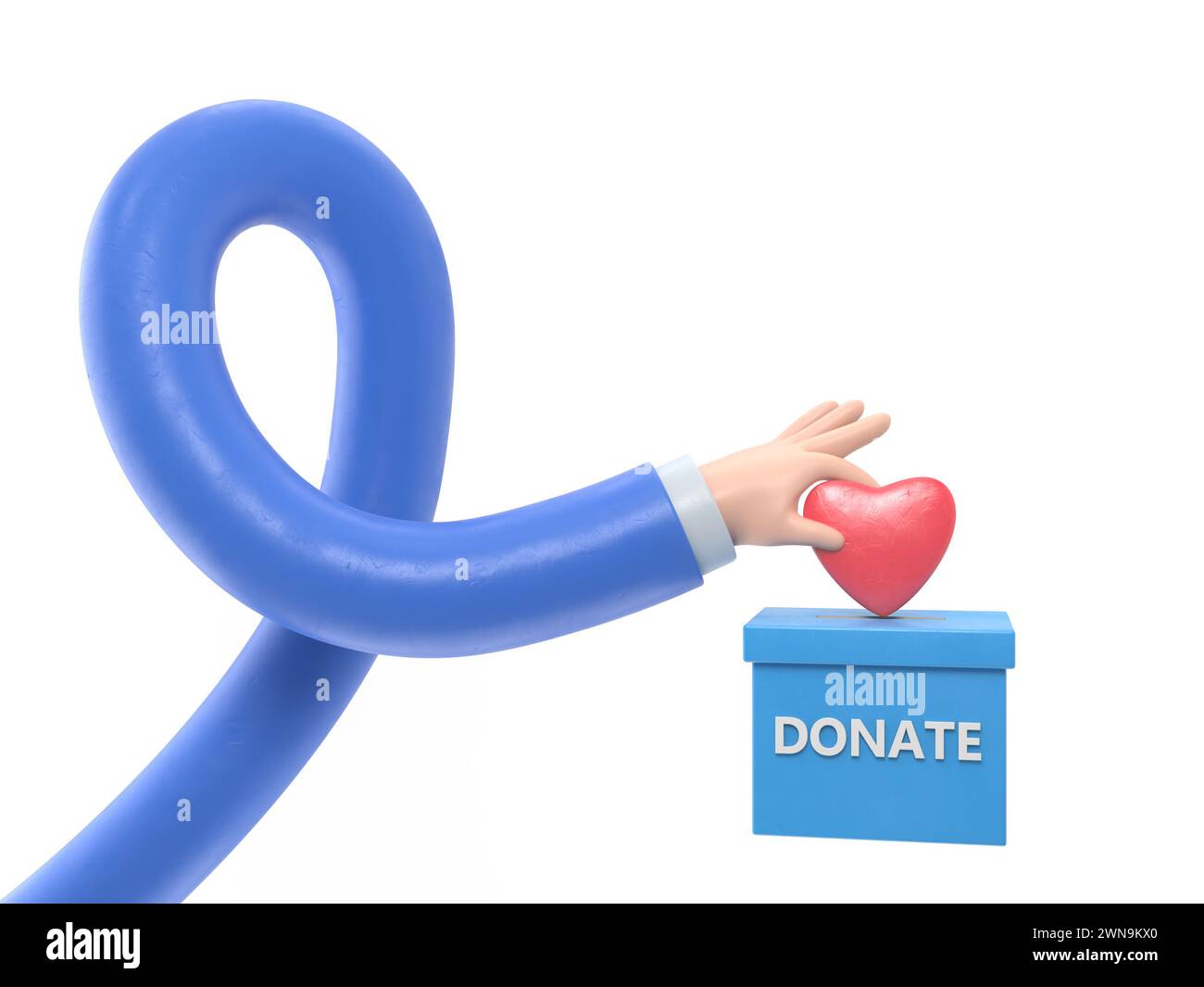 Medical donation concept.3d illustration flat line design. Donor day ...