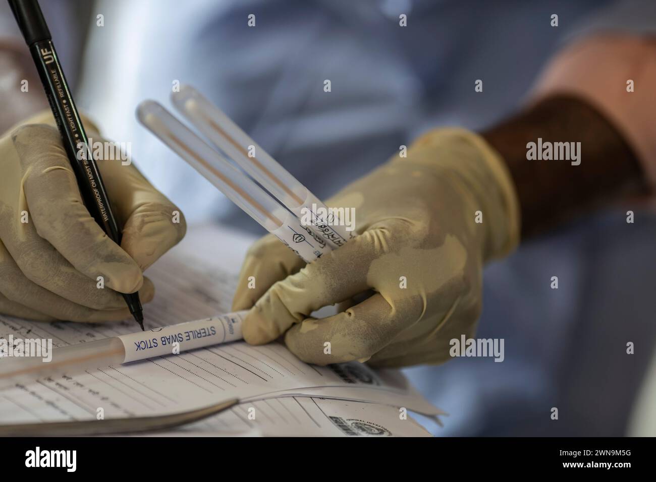 Criminal Investigation Department (CID) records DNA test samples for ...