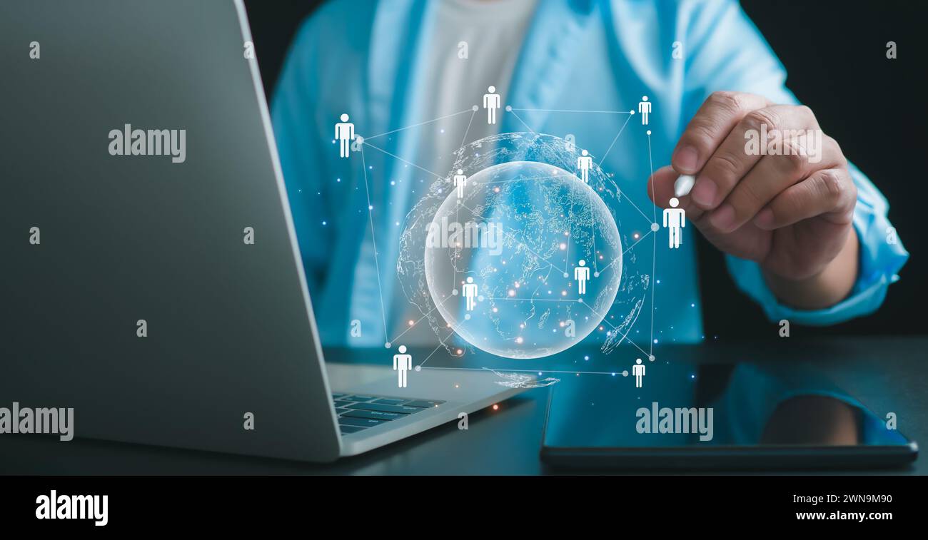 Business people pin in the selection of business target groups, Target ...