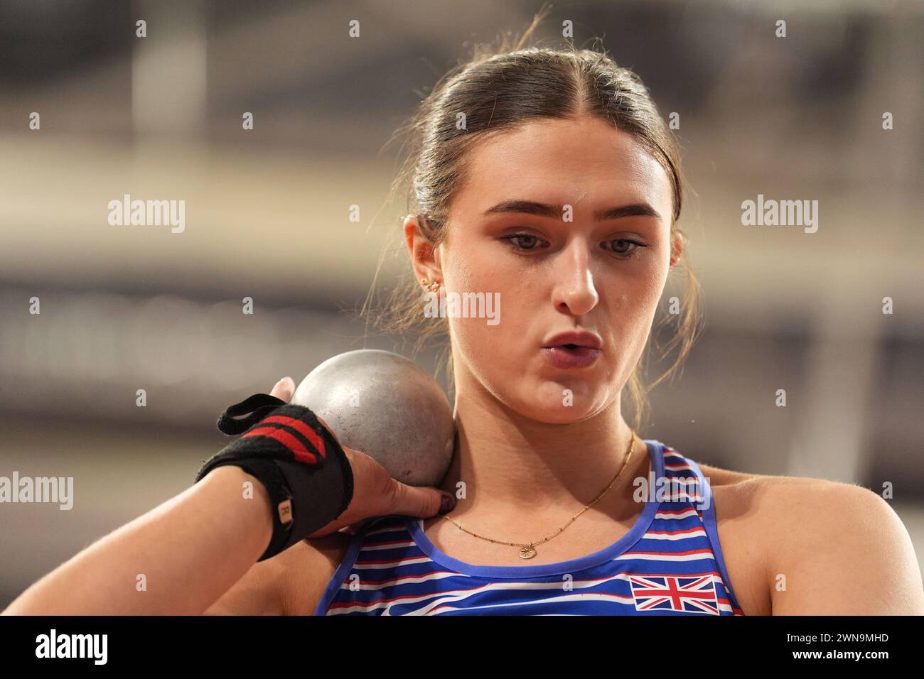Great Britain's Abigail Pawlett in action in the Women's Pentathlon ...